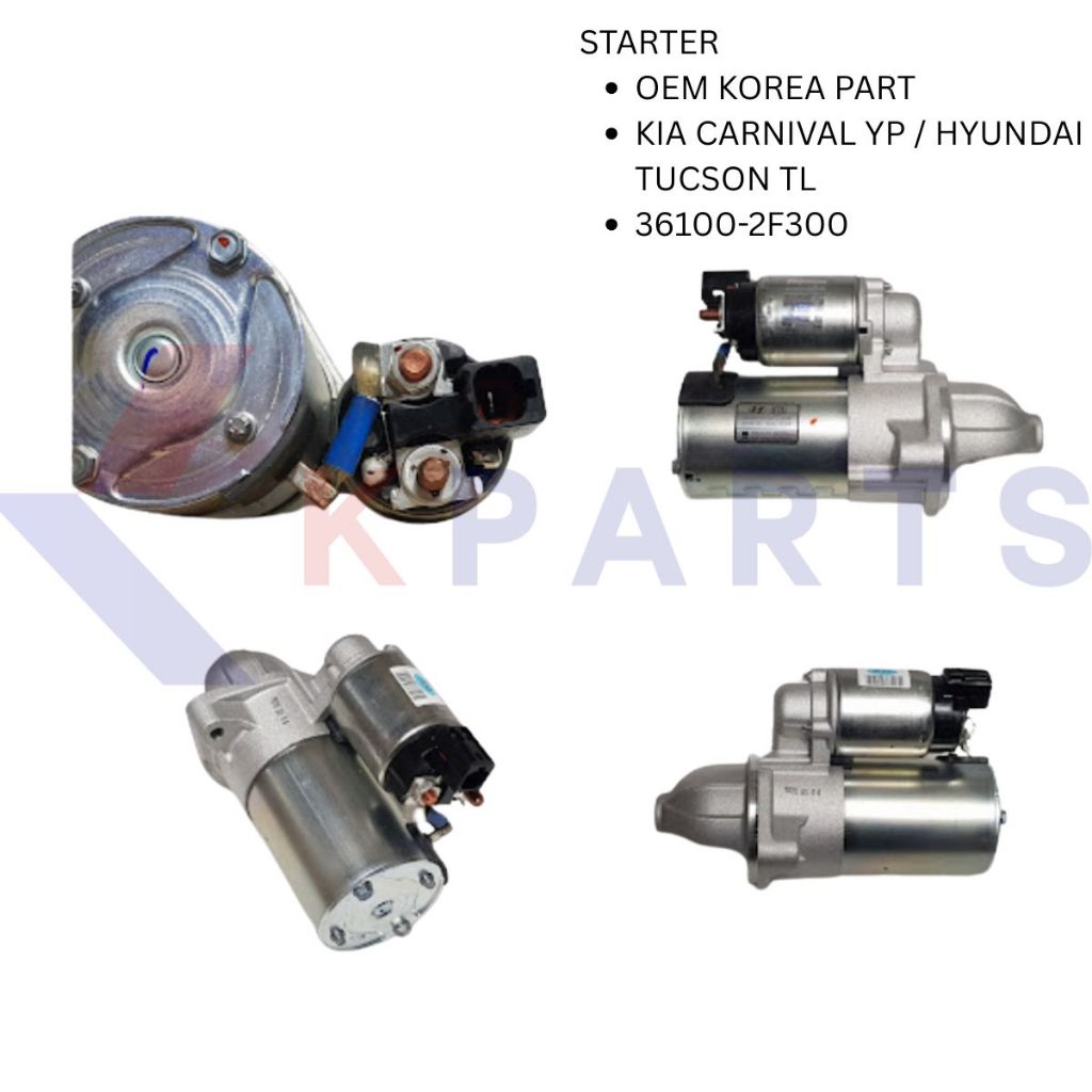 STARTER ASSY (OEM - MADE IN KOREA) KIA CARNIVAL YP / HYUNDAI TUCSON TL ...