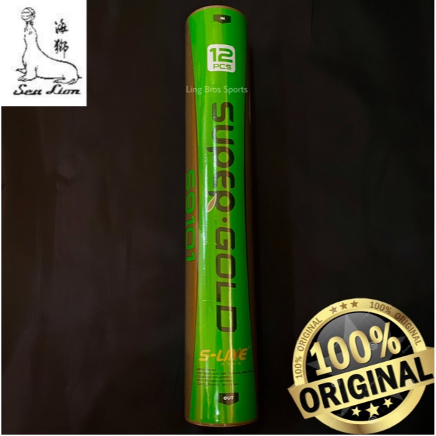 S-LINE SUPER.GOLD S9101 SHUTTLECOCK (100% ORIGINAL) SPEED 77/76 ...
