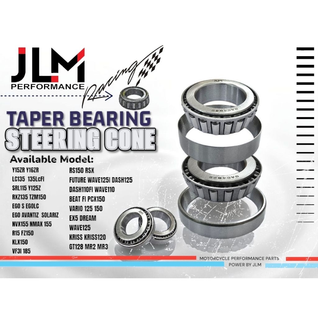JLM RACING STEERING CONE LC135 Y15 Y16 Y125Z SRL115 RS150 EX5 KLX150 ...