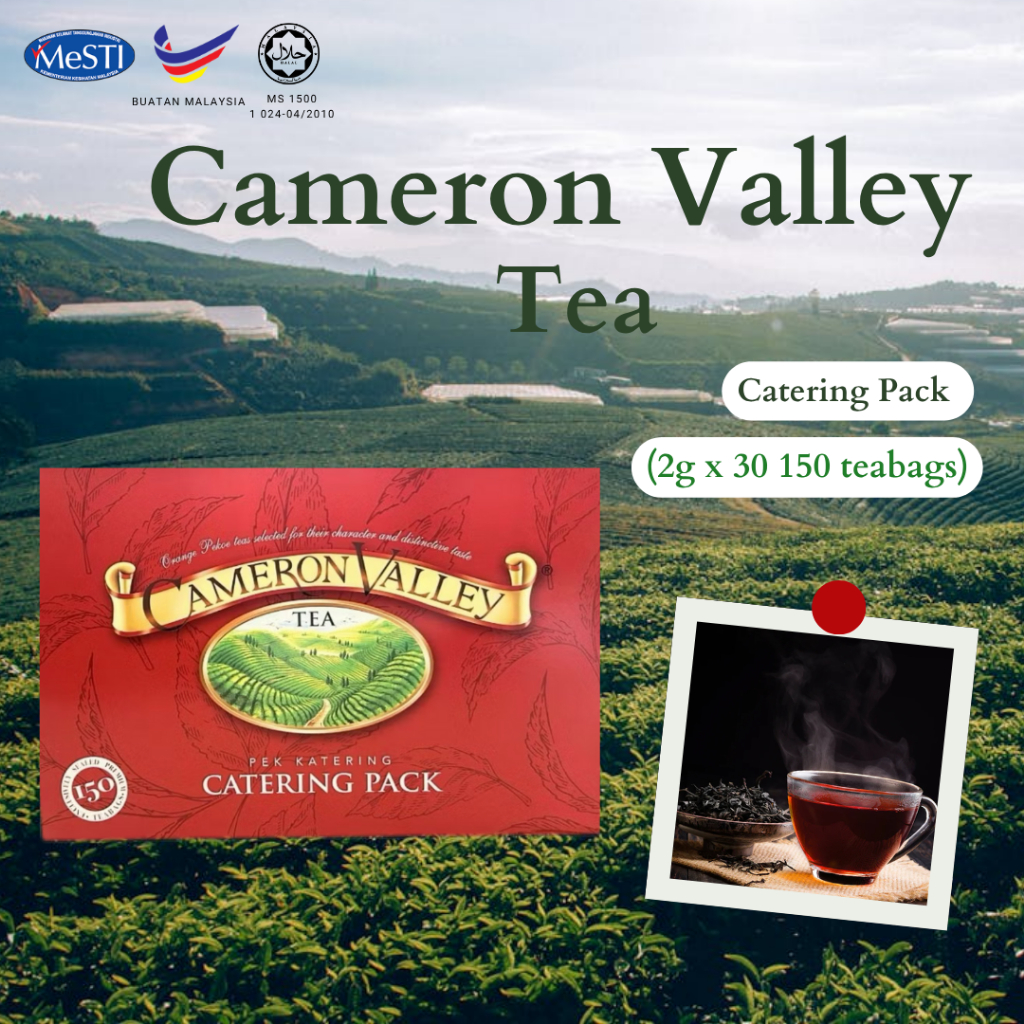 Cameron Valley Black Tea / Teh Hitam Cameron Valley (2g x 150 Teabags ...