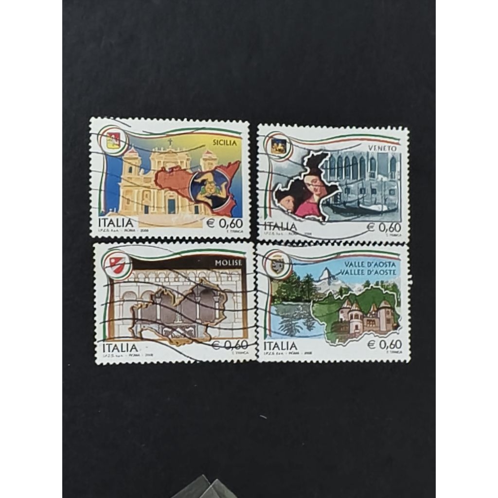 T04 Italy 200i8 Regions stamps complete set of 4v used | Shopee Malaysia