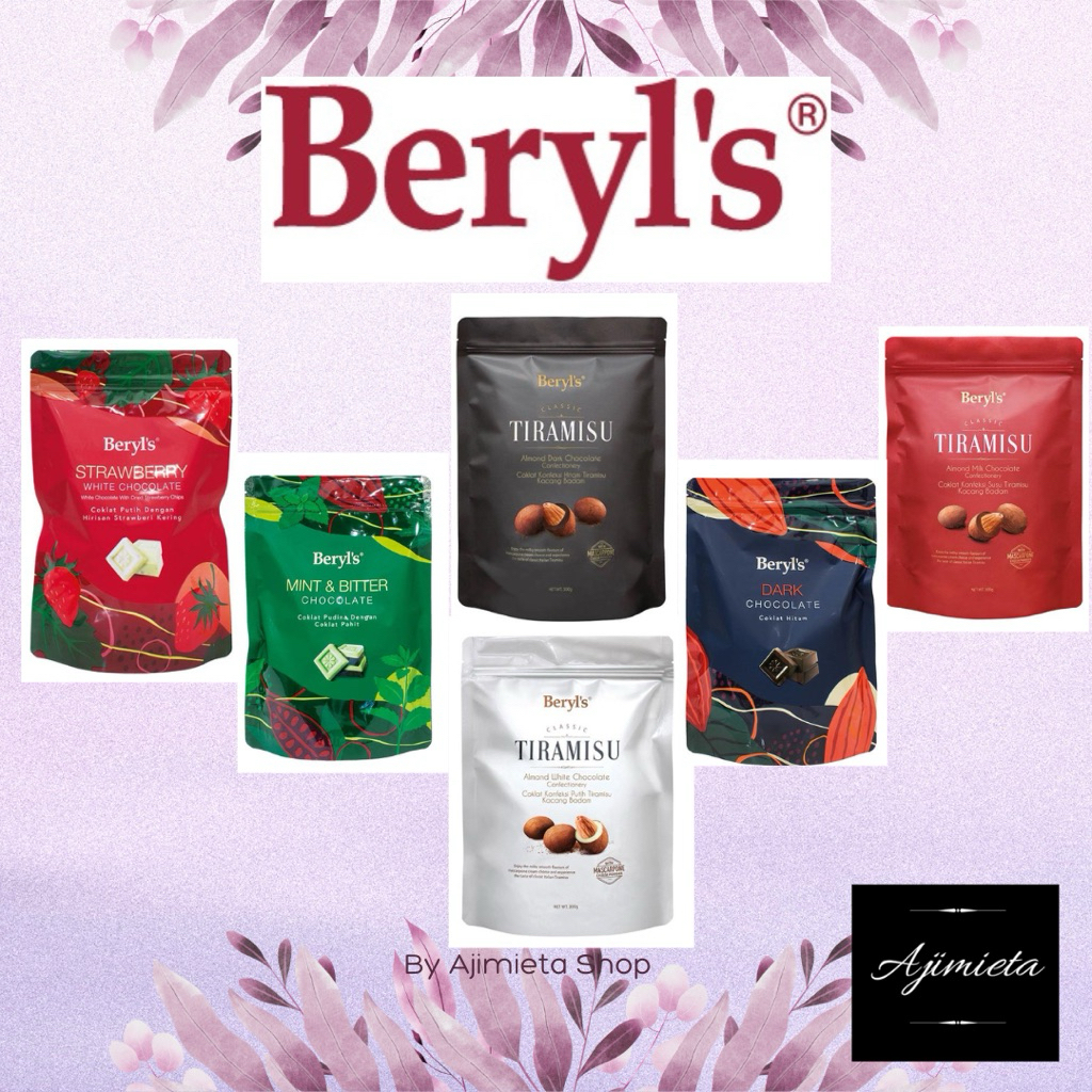 [Exp 13-06-2026] MURAH FAST SHIP🔥280g/300g Beryl’s Tiramisu Almond White Milk Dark Mint ...