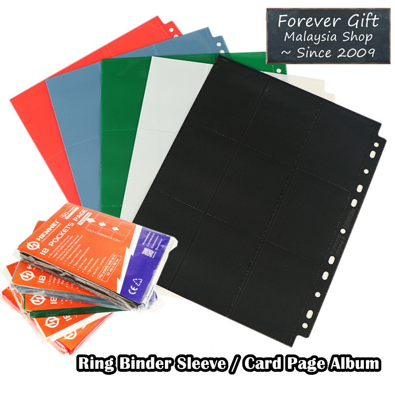 50PCS Ring Binder Sleeve | Card Page | Page Album Card Game PTCG | Fail ...