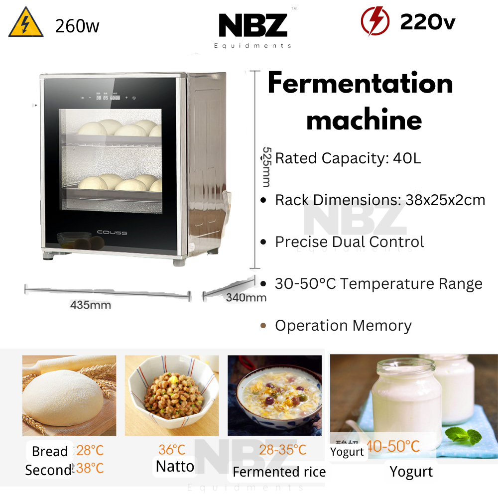 NBZ 40L Bread Fermentation machine Yogurt Fermentation Box Bread ...
