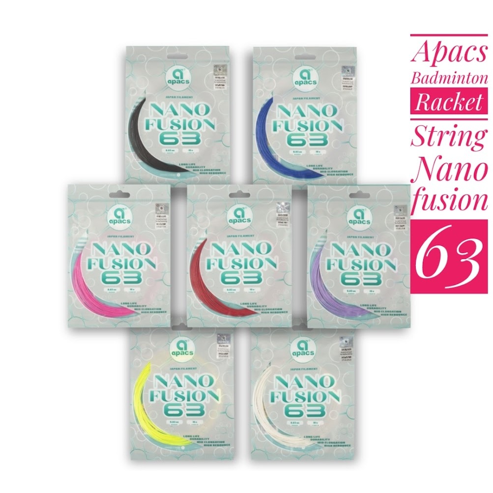 APACS Badminton String NANO FUSION 63 ( 100% Original ) | Shopee Malaysia