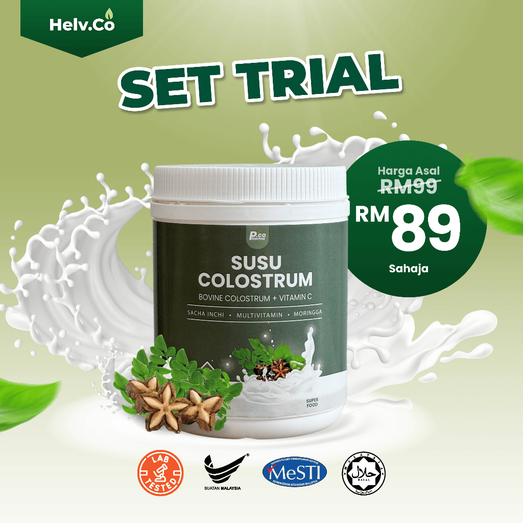 [SET TRIAL] Susu Colostrum Helv.co | Susu Lengkap Sacha Inchi, Moringa ...