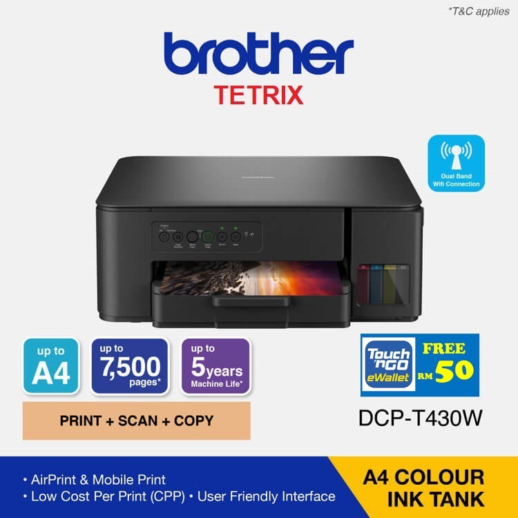 Brother DCP-T430W / DCP-T230 Refill Colour Ink Tank A4 Multifunction ...