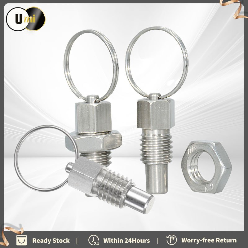 2pcs M6/M8 Position spring plunger Index Indexing Plunger Pull Lock Nut ...