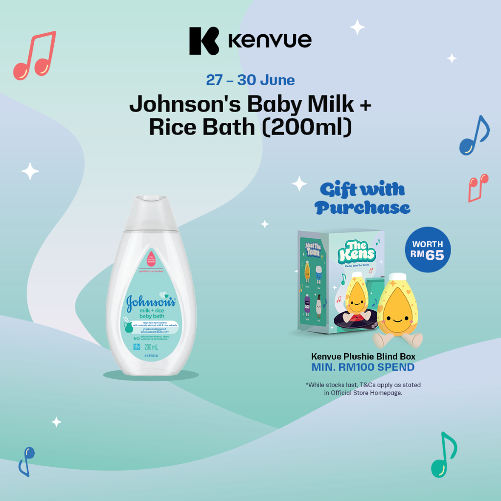 Johnson's Baby Milk + Rice Bath 200ml | Shopee Malaysia