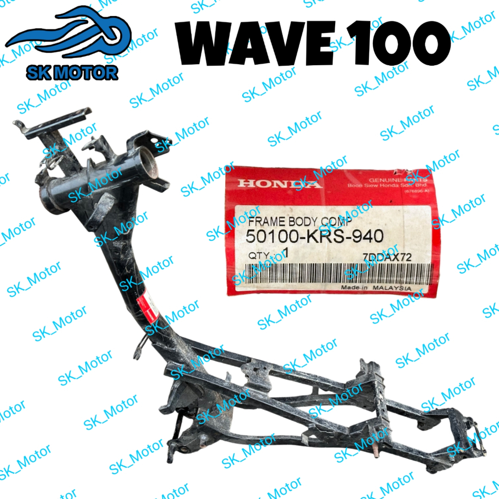 Honda WAVE 100 WAVE100 Original Frame Body Comp Chassis Tulang Body ...