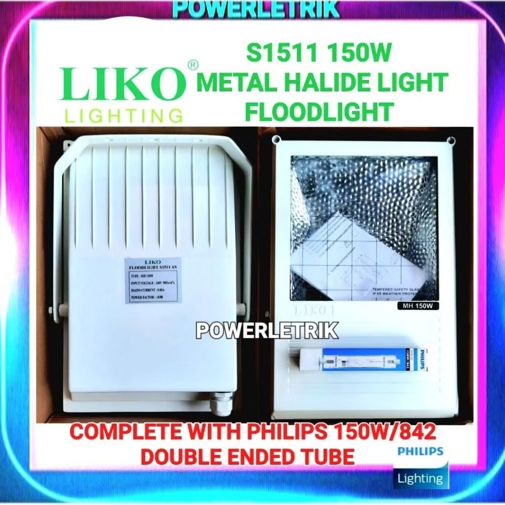 🔥READY STOCK🔥 LIKO S1511 150W DOUBLE ENDED METAL HALIDE FLOODLIGHT ...
