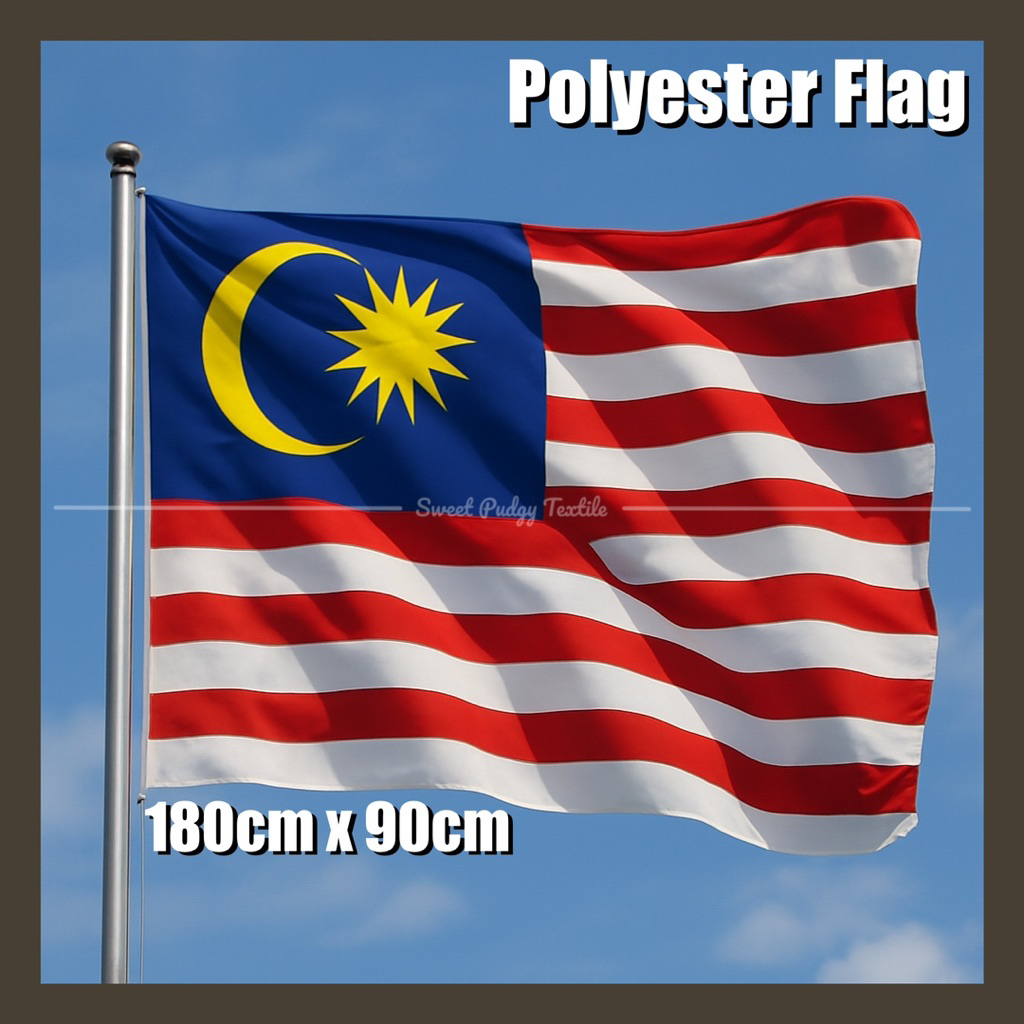 Astar Malaysia Polyester Flag / Malaysia Flag / Bendera Malaysia / Malaysia Pahang Flag ...