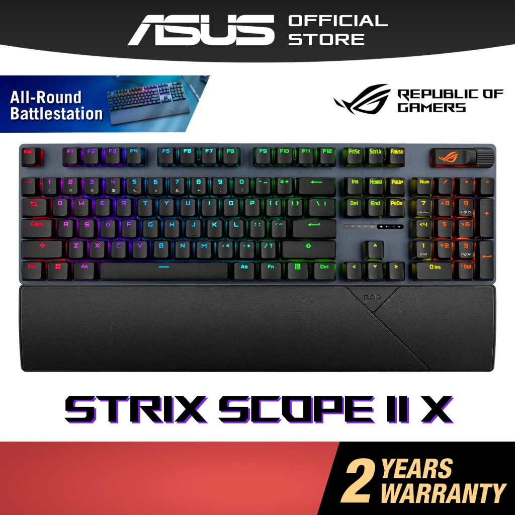 ASUS ROG Strix Scope II X Mechanical Gaming Keyboard with ROG NX V2 ...