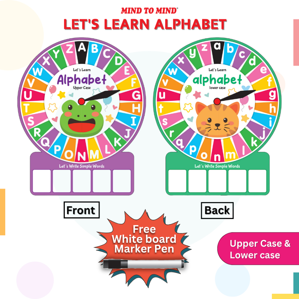 Let's Learn Alphabet Upper Case & Lower Case (Free Marker Pen) | Shopee Malaysia