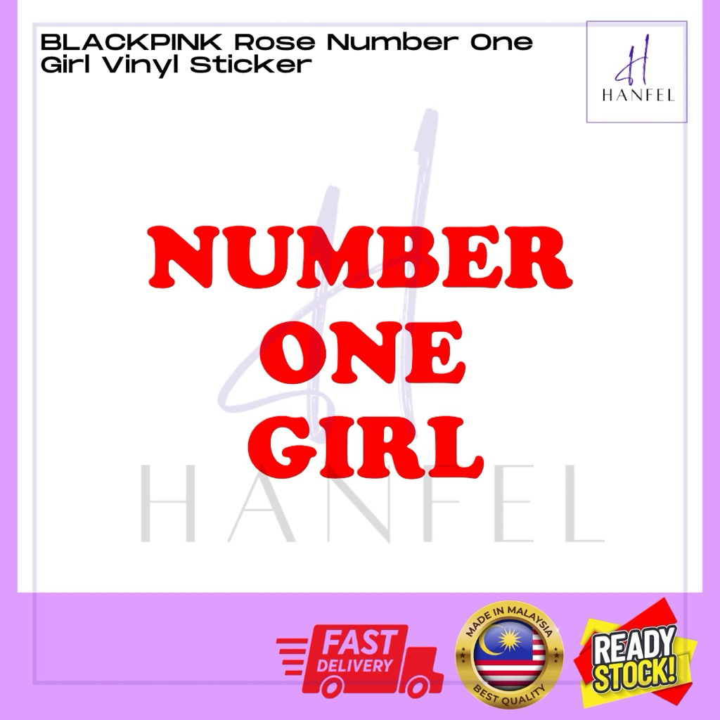 Blackpink Rose Number One Girl Kpop Group vinyl Sticker / Decal sticker ...
