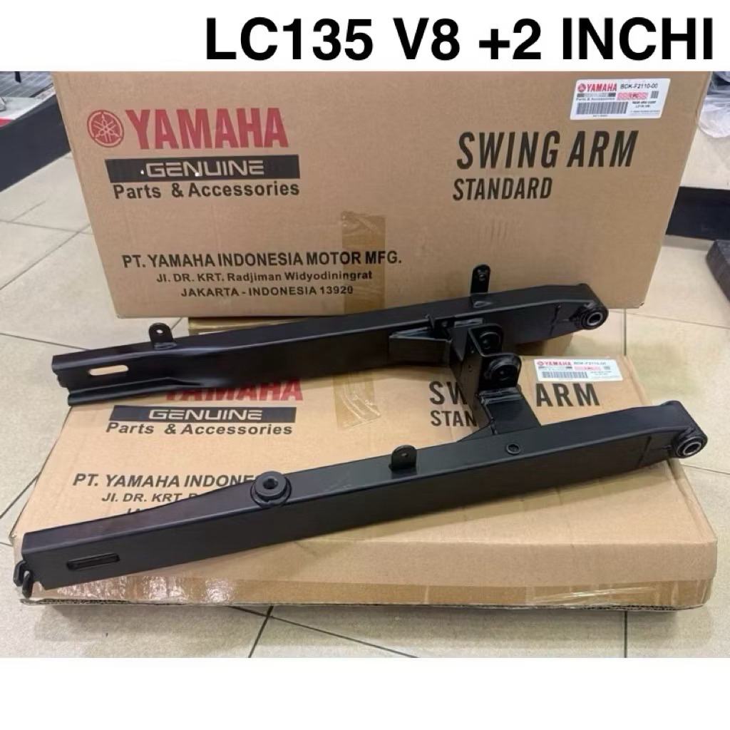 YAMAHA LC135 V8 SWING ARM ALLOY 2 INCI CUTTING STANDARD EXTEND ARM LC 135 FI 2 INCH LC135 V8 ...