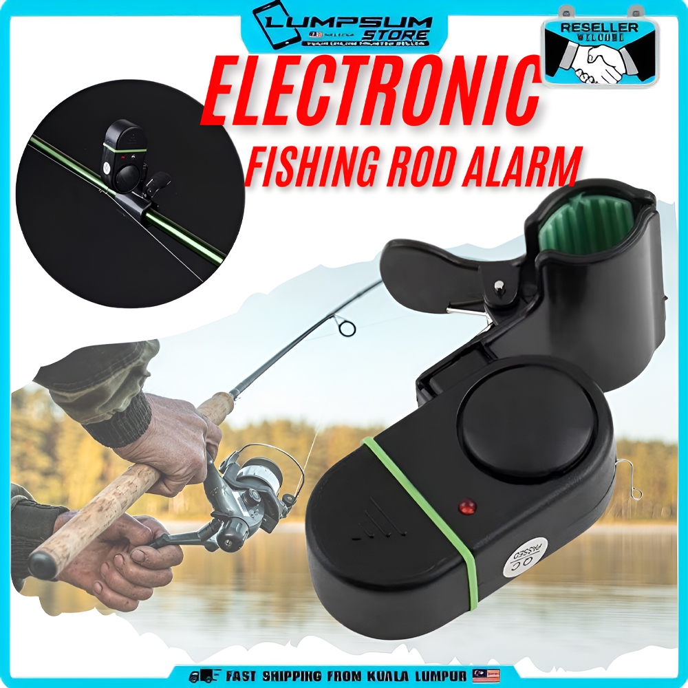 Clip on Fishing Rod Electronic Alarm Fish Bite Alarm Finder with Sound ...