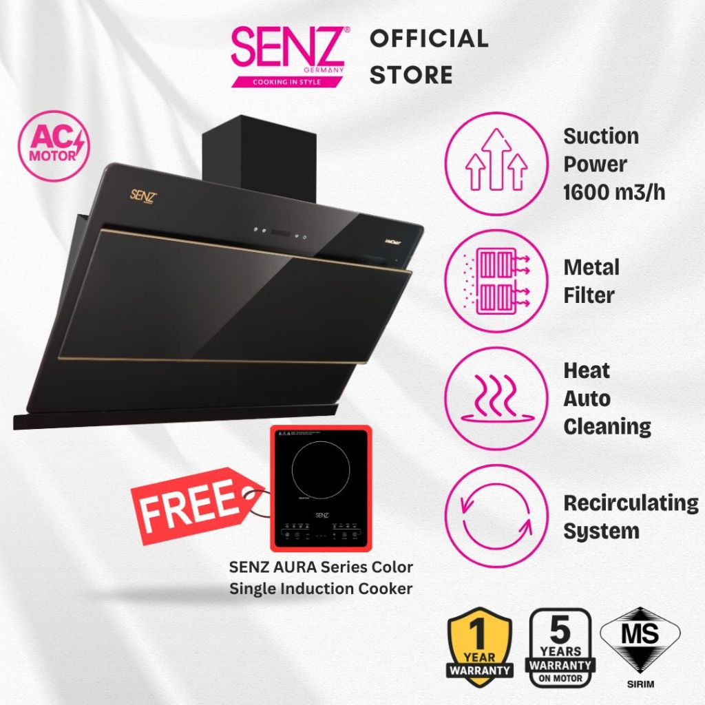 SENZ Linea Heat Pro intelClean Cooker Hood SZ-CH6860AC | Shopee Malaysia