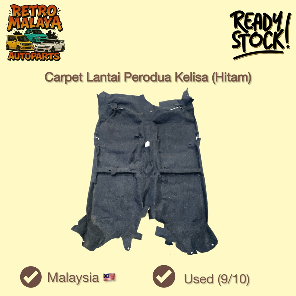 Carpet Lantai Perodua Kelisa (Hitam) | Shopee Malaysia