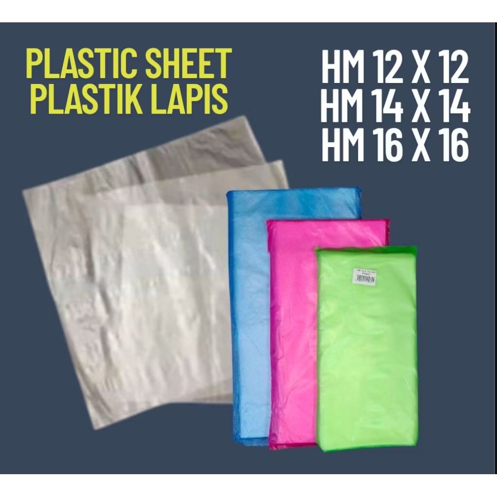 ( 12x12/14x14 /16x16 ) 400gm / 500gm HM Plastic Sheet/ Plastik Lapis ...