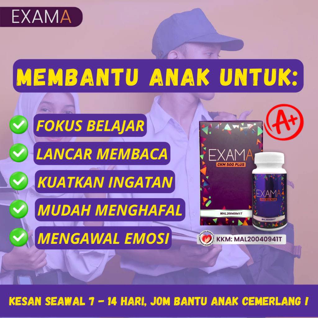 [100% ORIGINAL] VITAMIN MINDA EXAMA MIND BOOSTER SUPPLEMENT | Shopee Malaysia