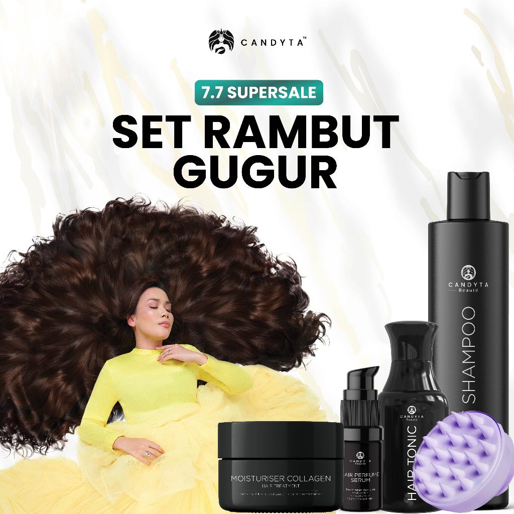 CANDYTA SET RAMBUT GUGUR RATU CANDYTA EIRA SYAZIRA RAMBUT ROSAK RAMBUT GUGUR BERKELEMUMUR ...
