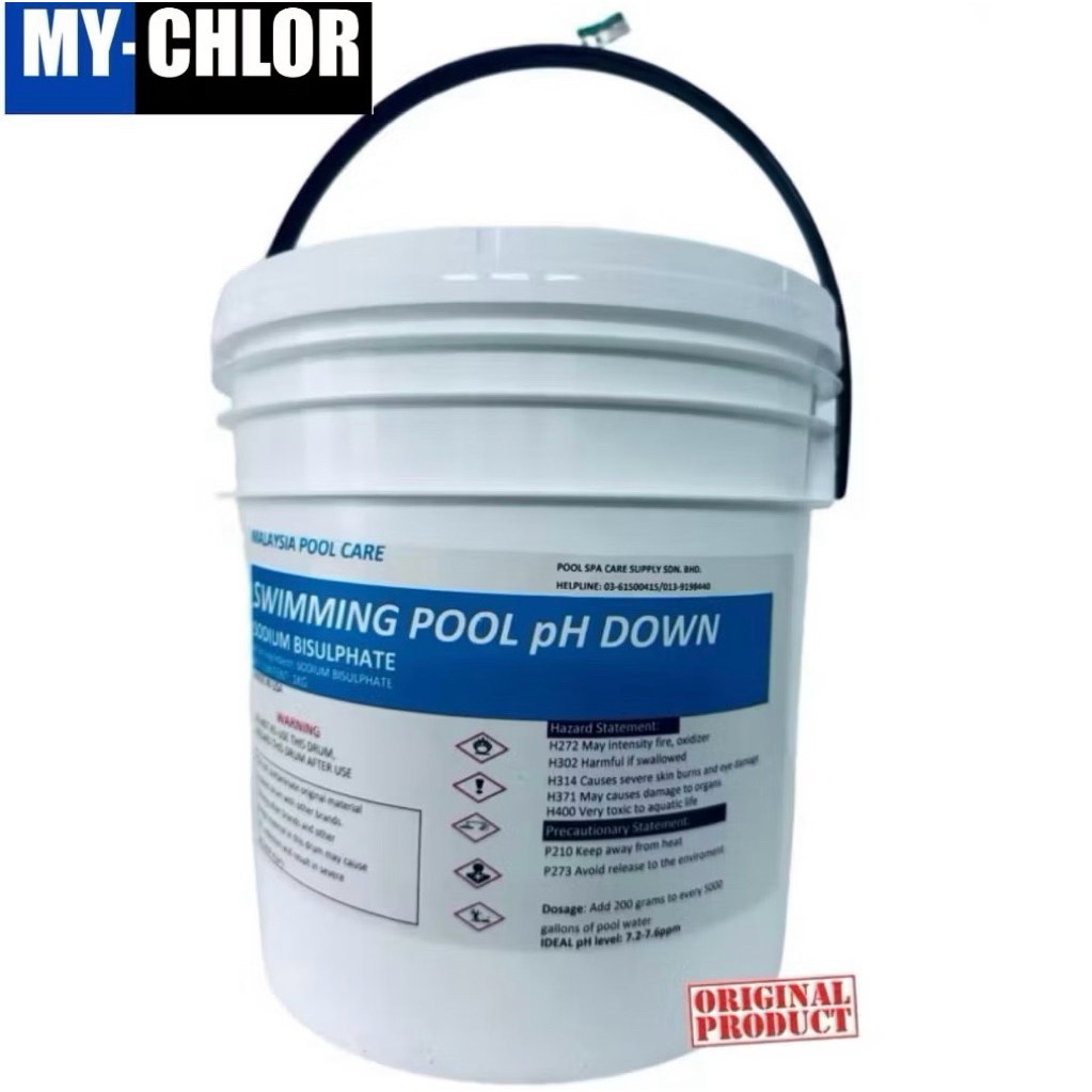 MY-CHLOR 1 TUB 5KG Swimming Pool (pH - ) Down / Reducer / Decreaser ...