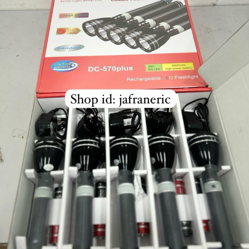 GHS DC570 Plus 5in1 Original Torch Light Long Range New Version ...