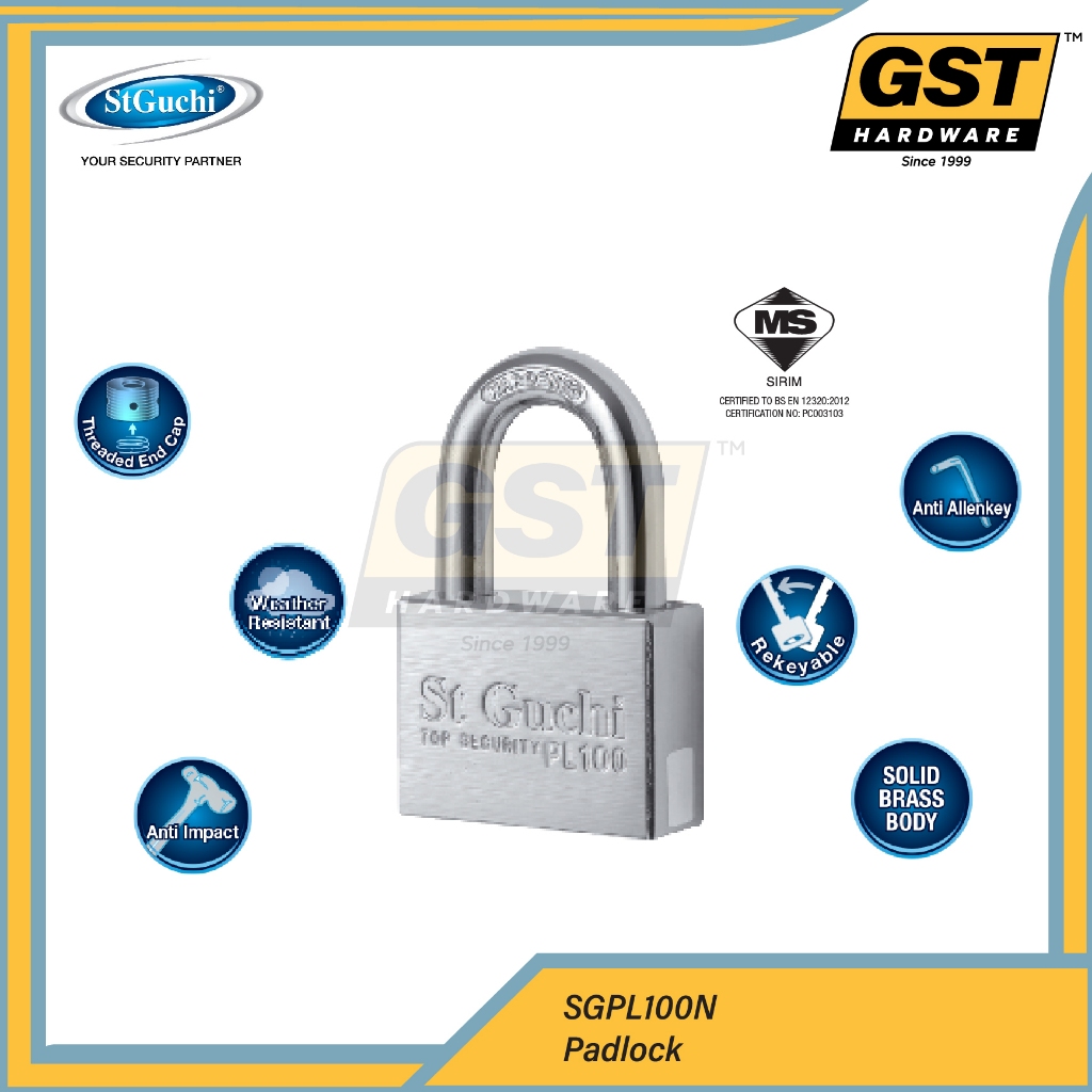 🔥 St Guchi Padlock 40mm St Guchi Door Lock St Guchi Door Lock Set St ...