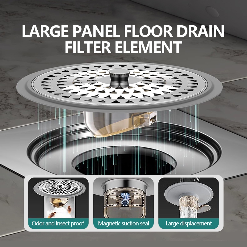 Floor Drain Filter Element Bathroom Floor Drain Stainless Steel ...