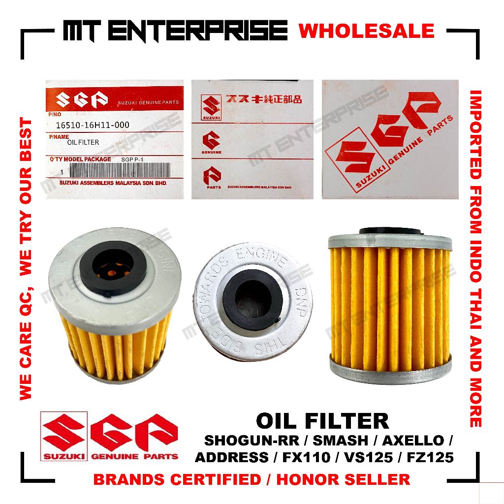 BUY 1 FREE 1 - Suzuki Oil Filter - Shogun-RR / SMASH / AXELLO / ADDRESS ...