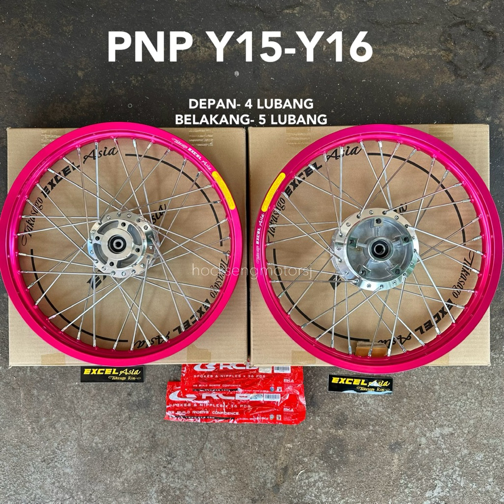 Y15 RIM TAKASAGO EXCEL ASIA ALLOY 160X17 (COMPLATE SET) | Shopee Malaysia