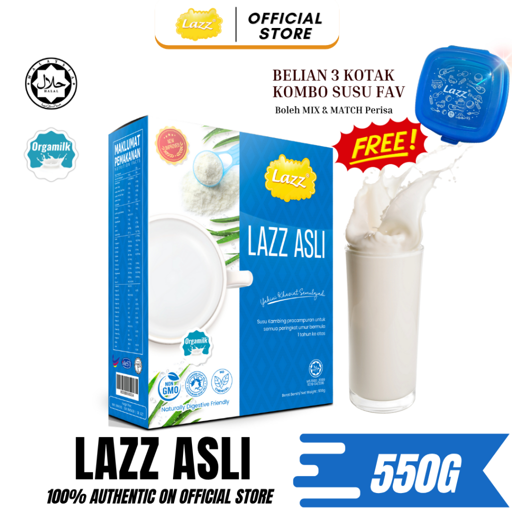 LAZZ Susu Kambing Asli 550g | Shopee Malaysia