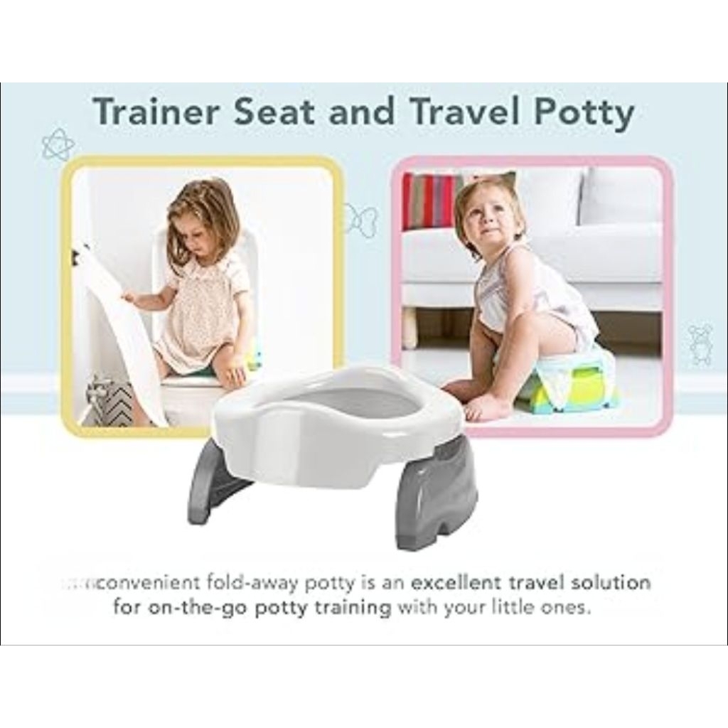Trainer Seat And Travel Potty Train For Kids 3in1 Convenient Fold Away ...