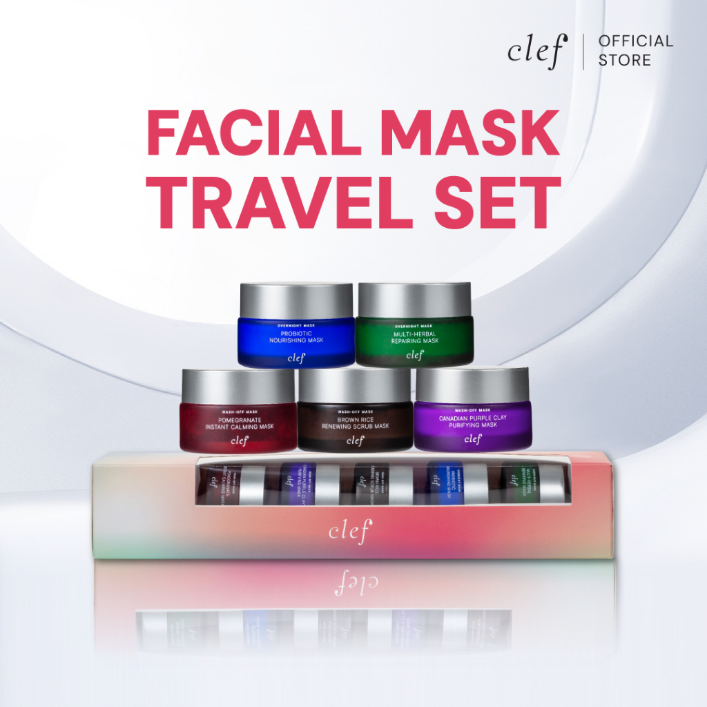 CLEF Facial Mask Travel Set 20g x 5 | Top Pick For First Timers ...