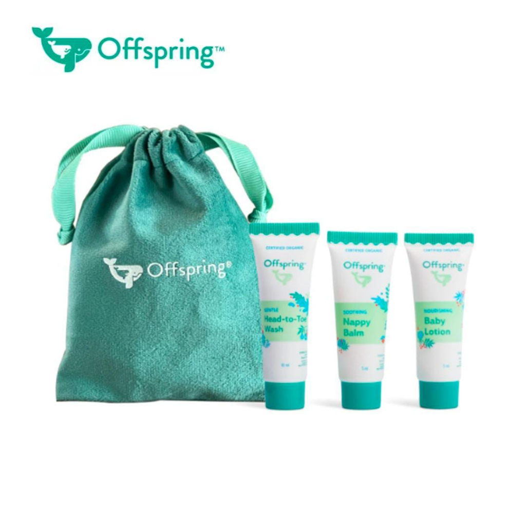 OFFSPRING Organic Miniature Essentials Set (Head-to-Toe Wash; Nappy ...