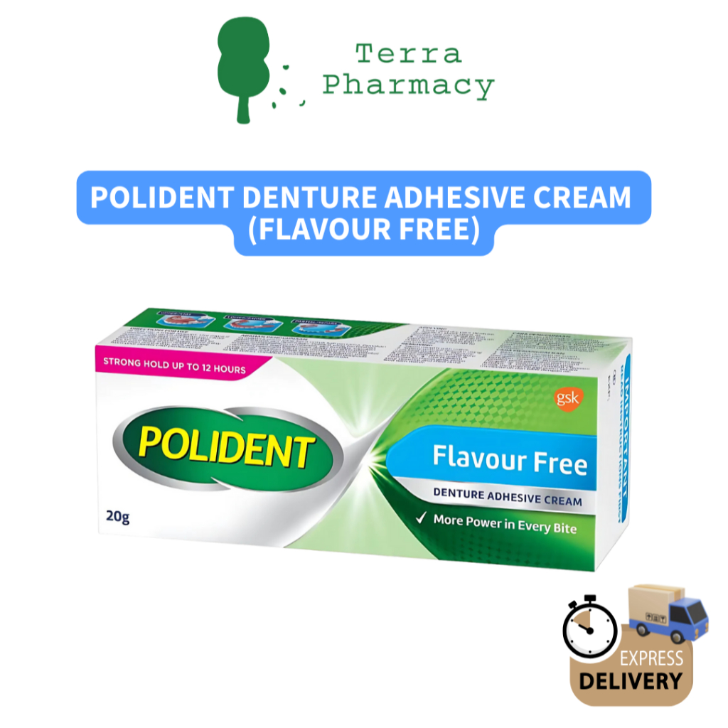 POLIDENT Denture Adhesive Cream 20g (Flavour Free) | Shopee Malaysia