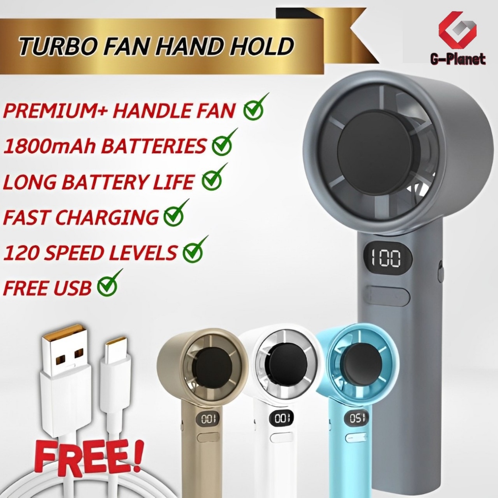 M11 High Speed Handheld Fan Turbine Handheld Violent Fan Roller ...
