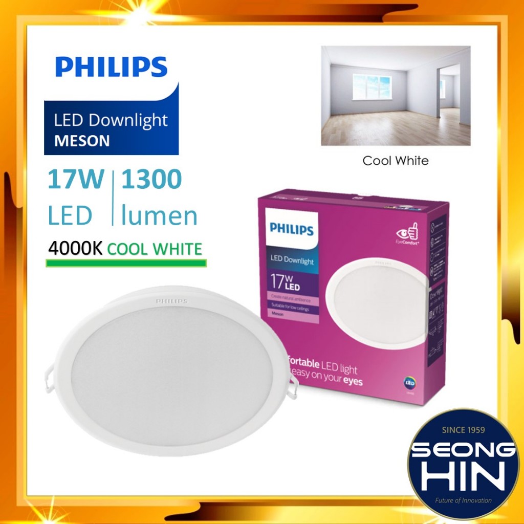 Philips 5" 6" 8" Meson 13W 17W 24W LED Downlight Daylight 6500k ...