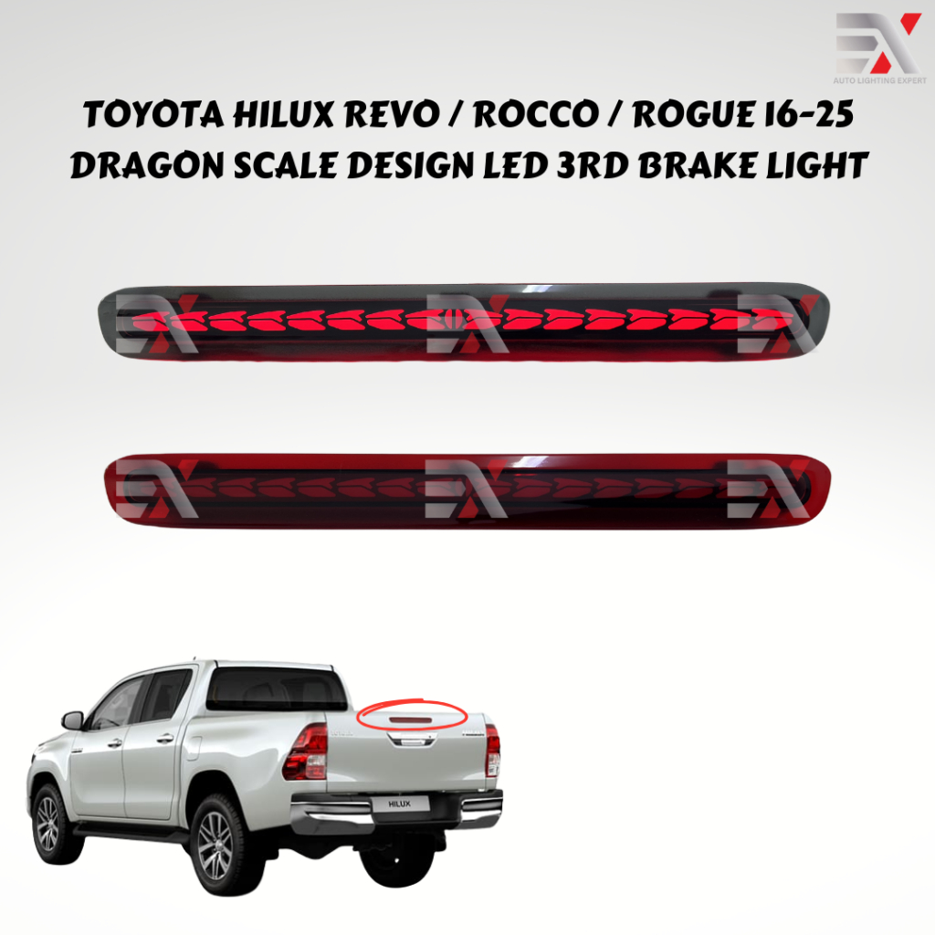 TOYOTA HILUX REVO / ROCCO / ROGUE 19-25 LED 3RD BRAKE LIGHT - DRAGON ...