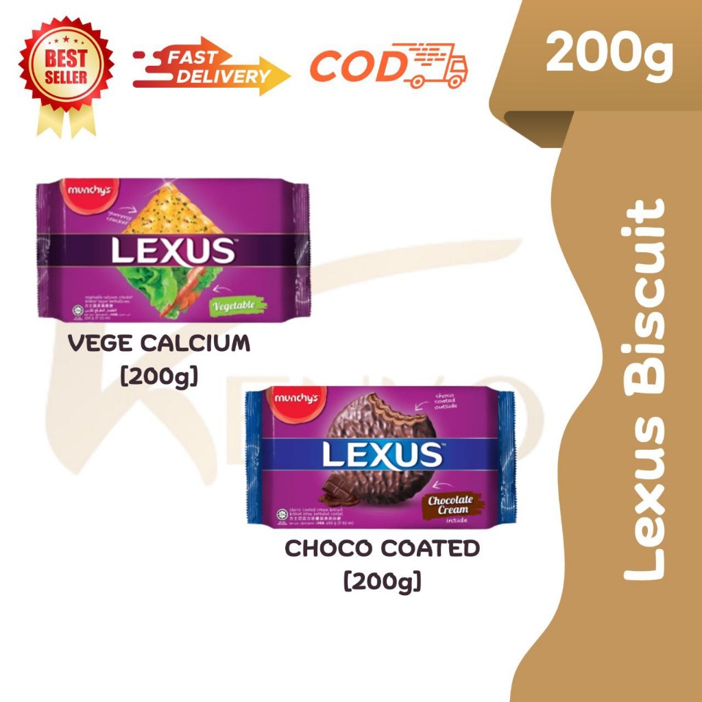 [Munchy’s LEXUS] Biskut Berkrim 200g | Sandwich Coklat & Crackers ...