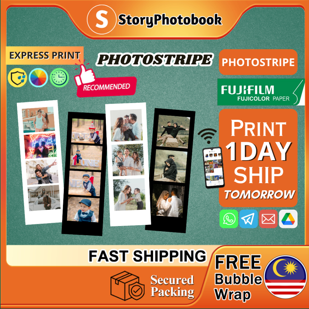 Fujifilm PhotoStripe Print | Mini Photo Express Print | Fujifilm Photo ...