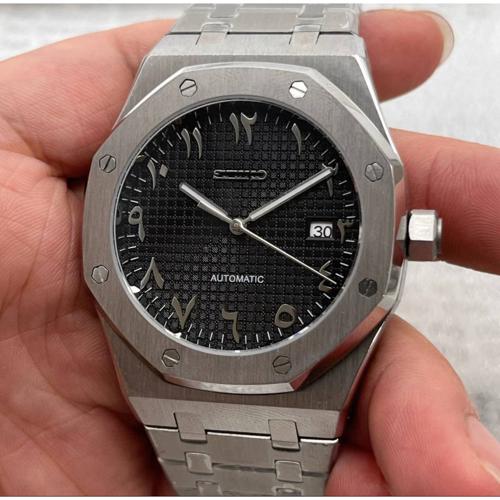Seiko Mod AP Arabic Dial Royal Oak Automatic Movement 42mm | Shopee ...