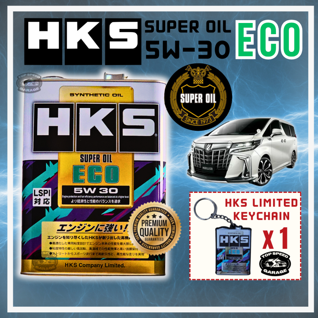 HKS Super Oil Premium 5w30 Fully Synthetic Engine Oil Minyak Hitam ...