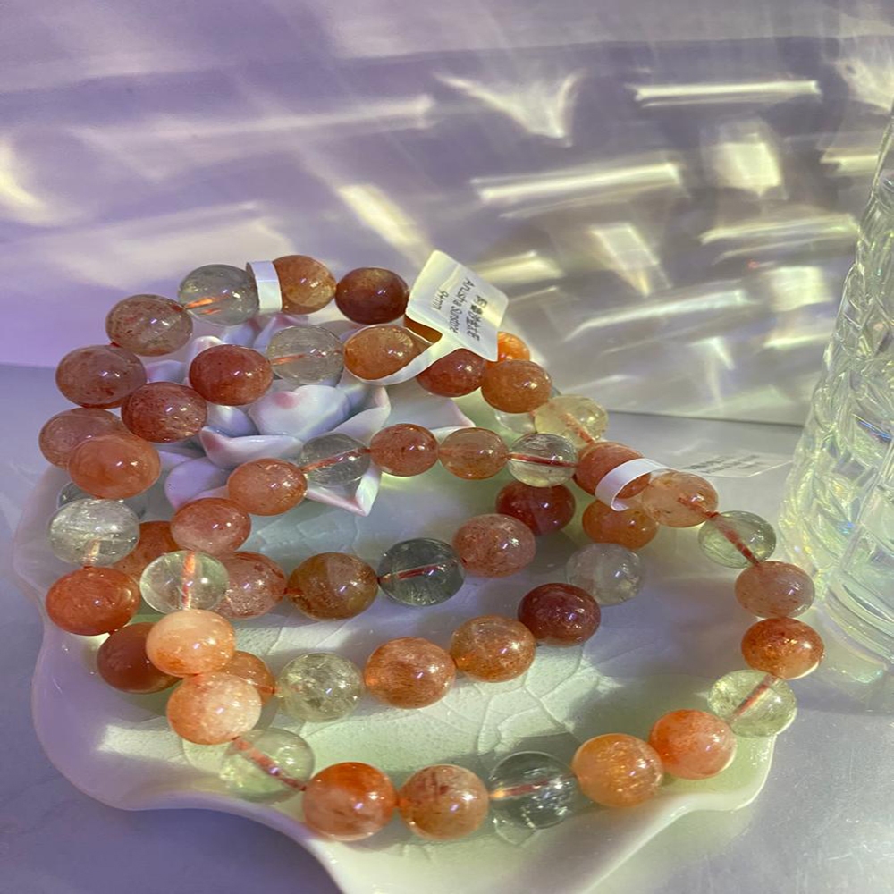 Zada Natural Crystal Arusha Sunstone Bracelet (Actual Unit) with Cert ...
