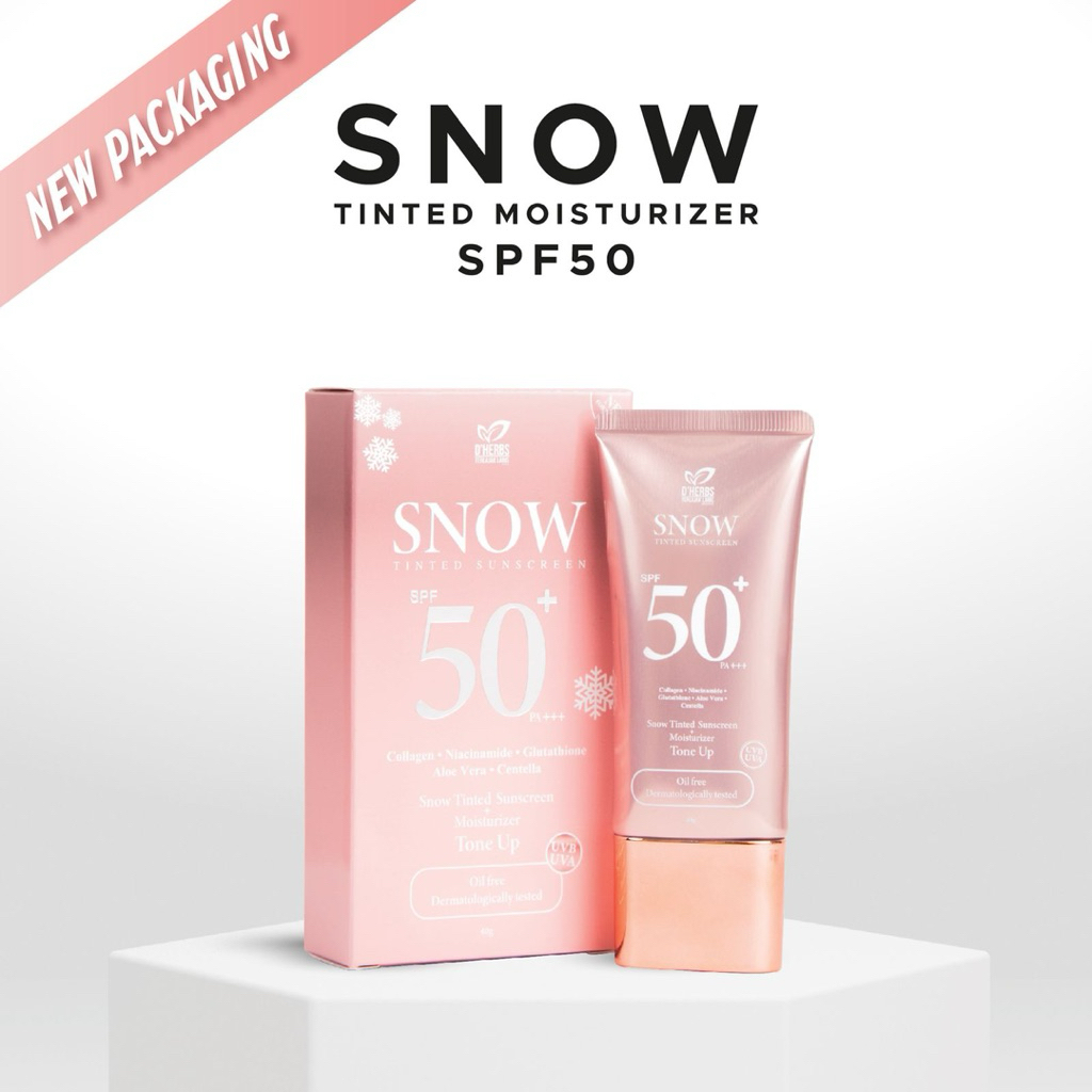DHERBS SNOW TINTED MOISTURIZER SPF50 PA+++ | Shopee Malaysia