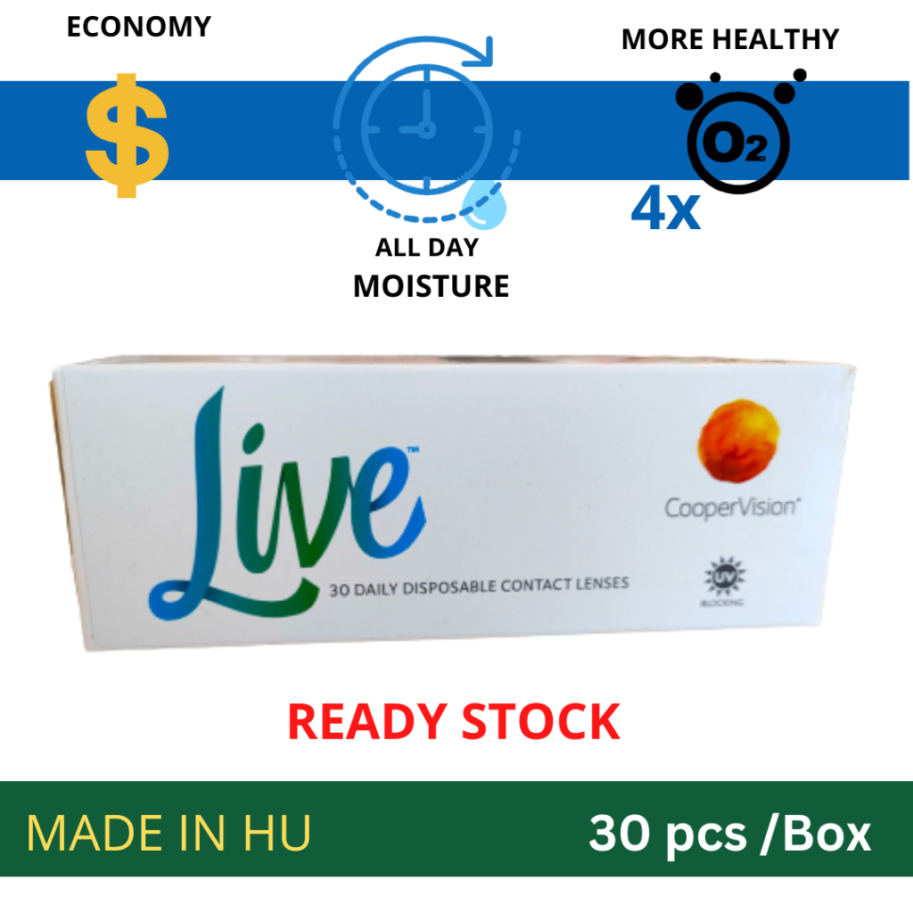 Live 1 Day Cooper Vision Daily Disposable Contact Lens | Shopee Malaysia