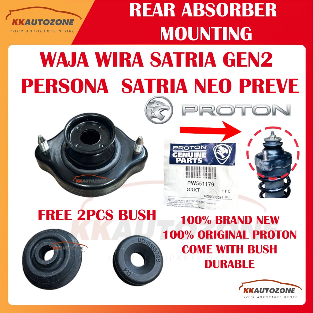 100% Original Rear Absorber Mounting Proton Waja Wira Satria Gen2 ...