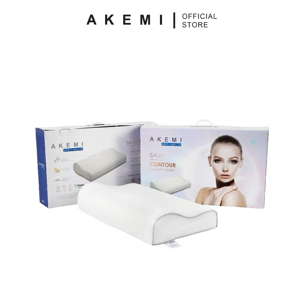 AKEMI Medi+Health SKIN+ Contour Memory Pillow | Shopee Malaysia