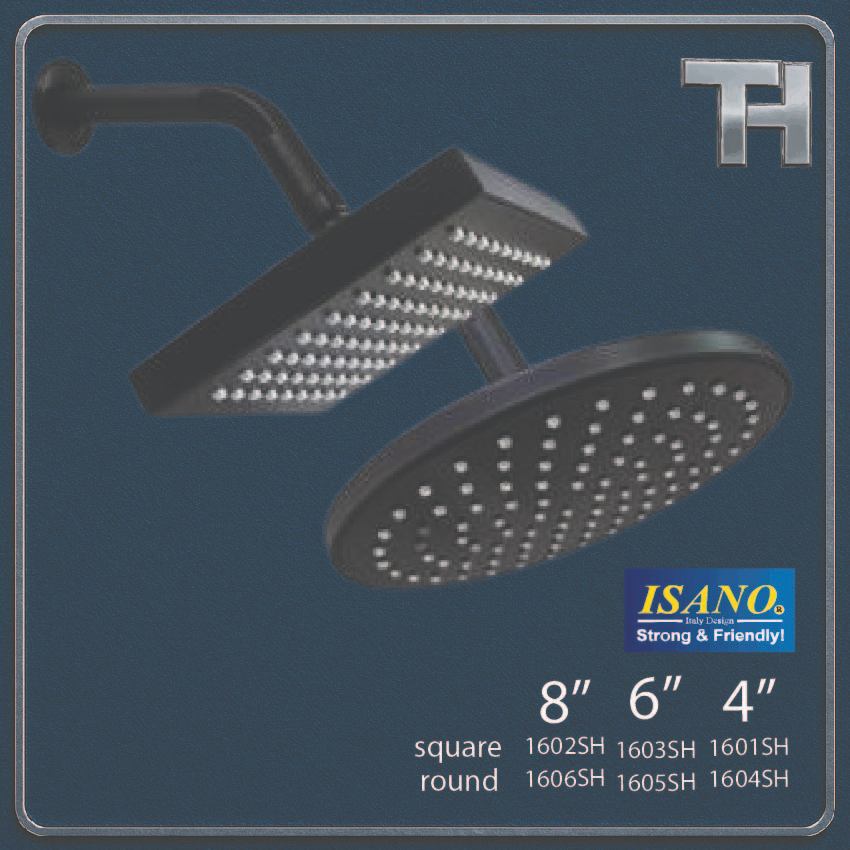 ISANO Nano Rain Shower Head With Arm black | Shopee Malaysia